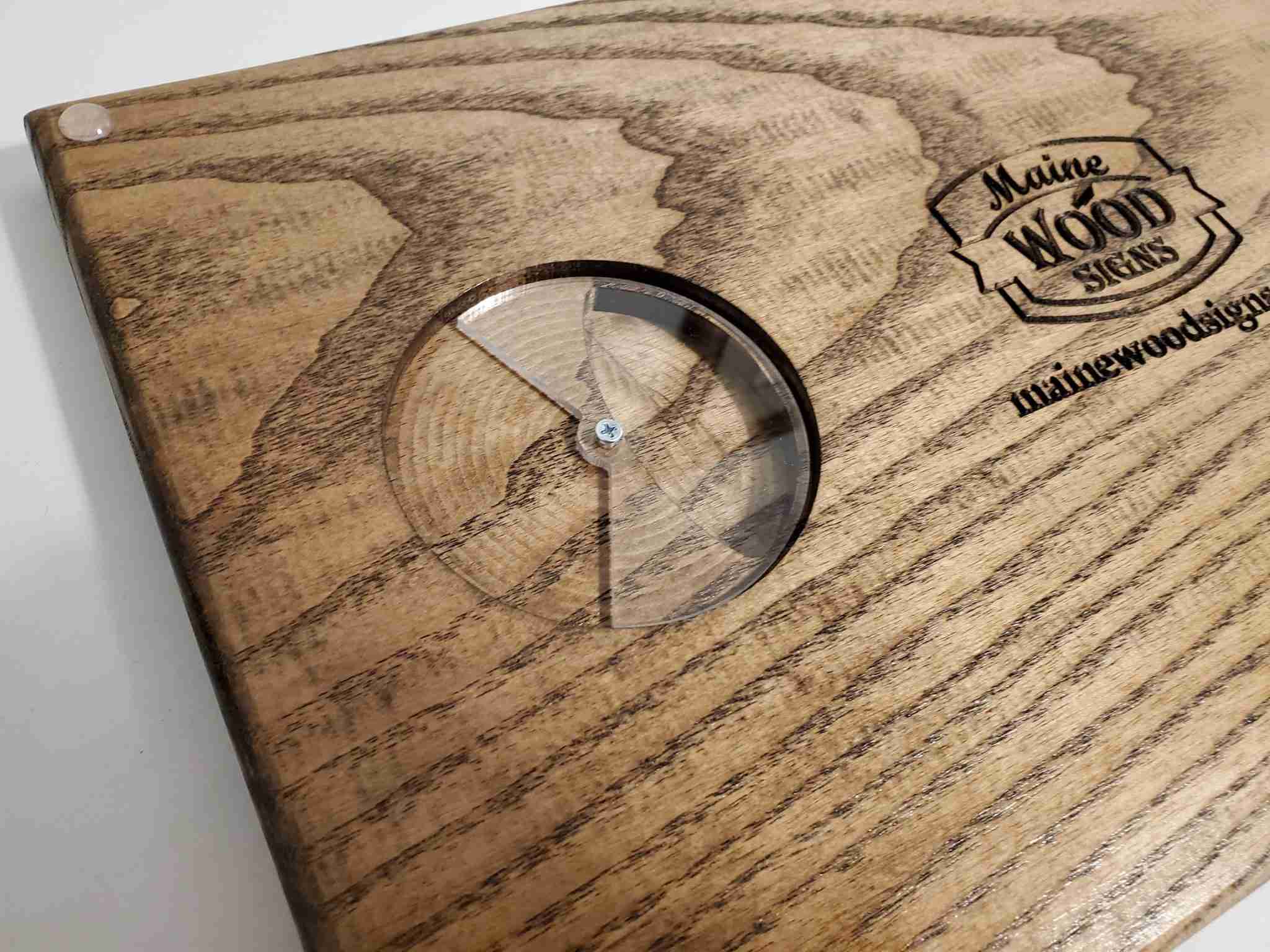 Personalized Hockey Themed Cribbage Board, Iceport Design - Maine Wood ...